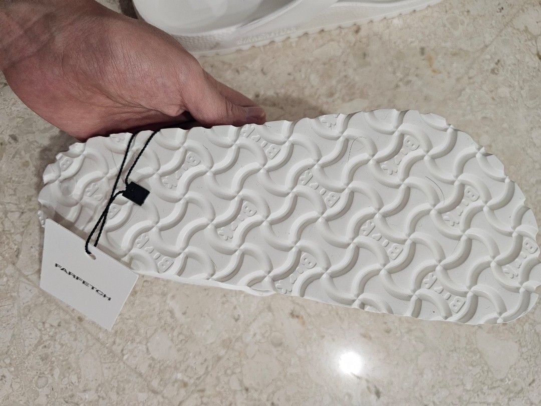 Birkenstock Eva rubber white sandals, Women's Fashion, Footwear ...