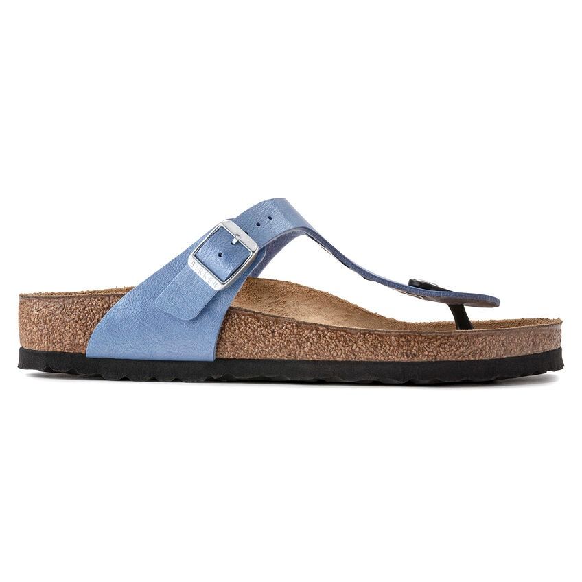 Birkenstock Gizeh Birko-flor Graceful Riviera Blue, Women's Fashion ...