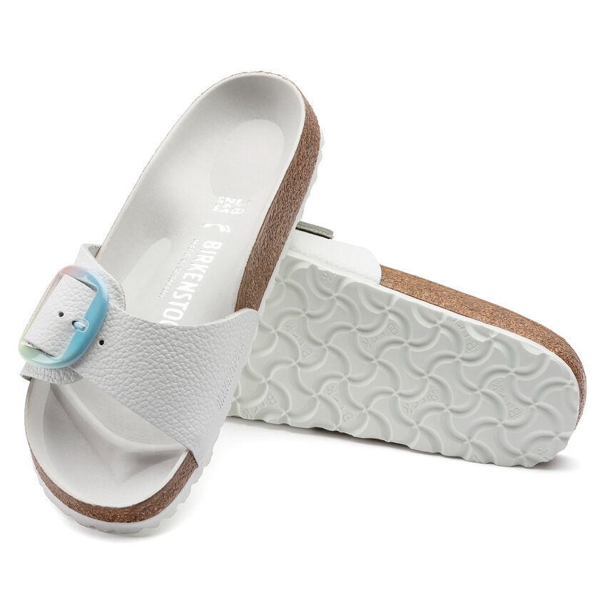 Birkenstock Madrid Big Buckle Ombre White, Women's Fashion, Footwear, Flats & Sandals on Carousell