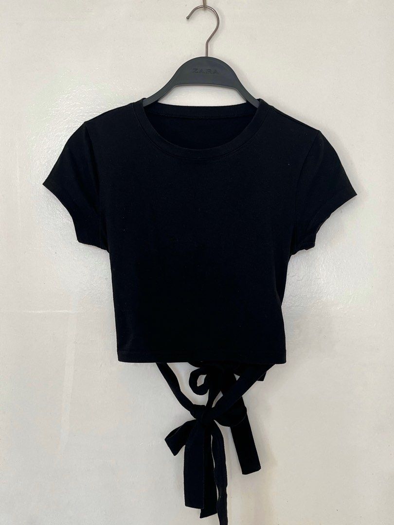 Black Backless Top, Women's Fashion, Tops, Others Tops on Carousell