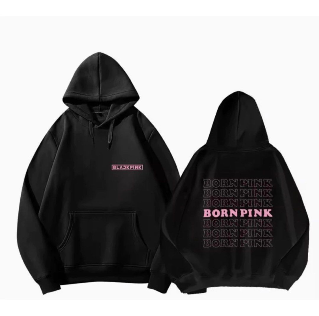 Blackpink Hoodie Jacket Black, Women's Fashion, Coats, Jackets and ...