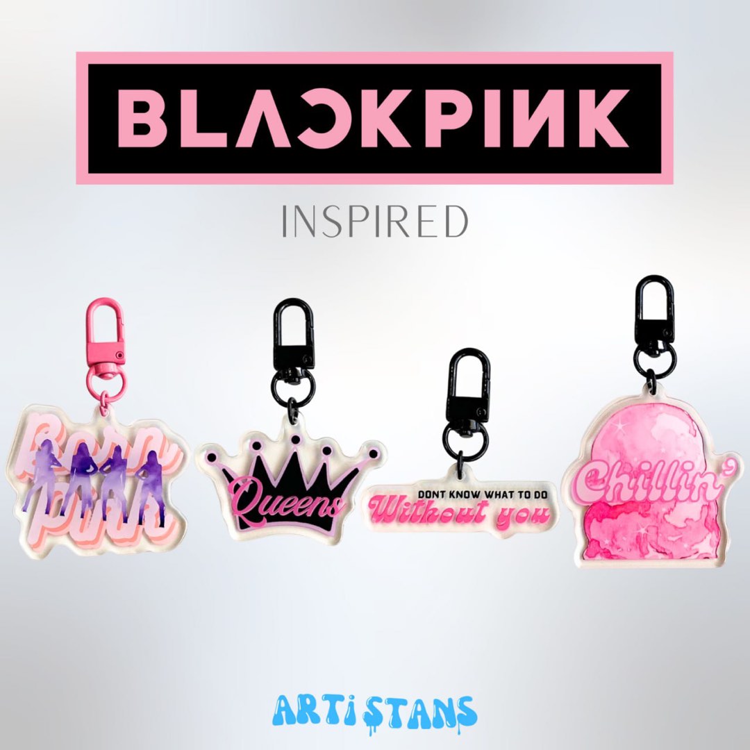 Blackpink Inspired Acrylic Keychains (4 designs available) Artistanssg ...