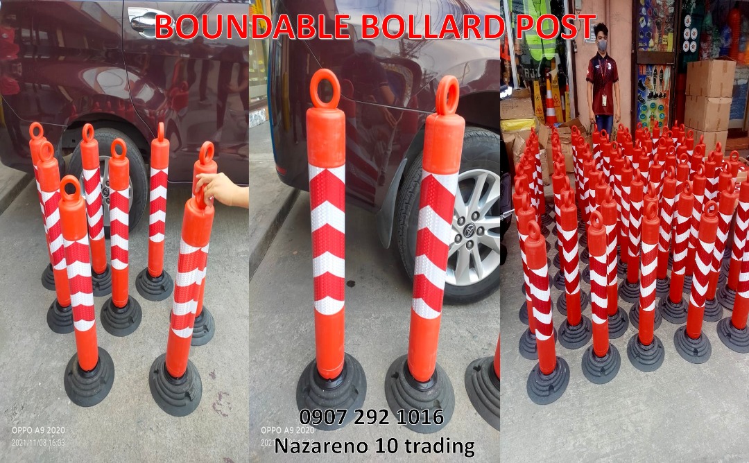Boundable bollard post with reflector 28, Commercial & Industrial ...