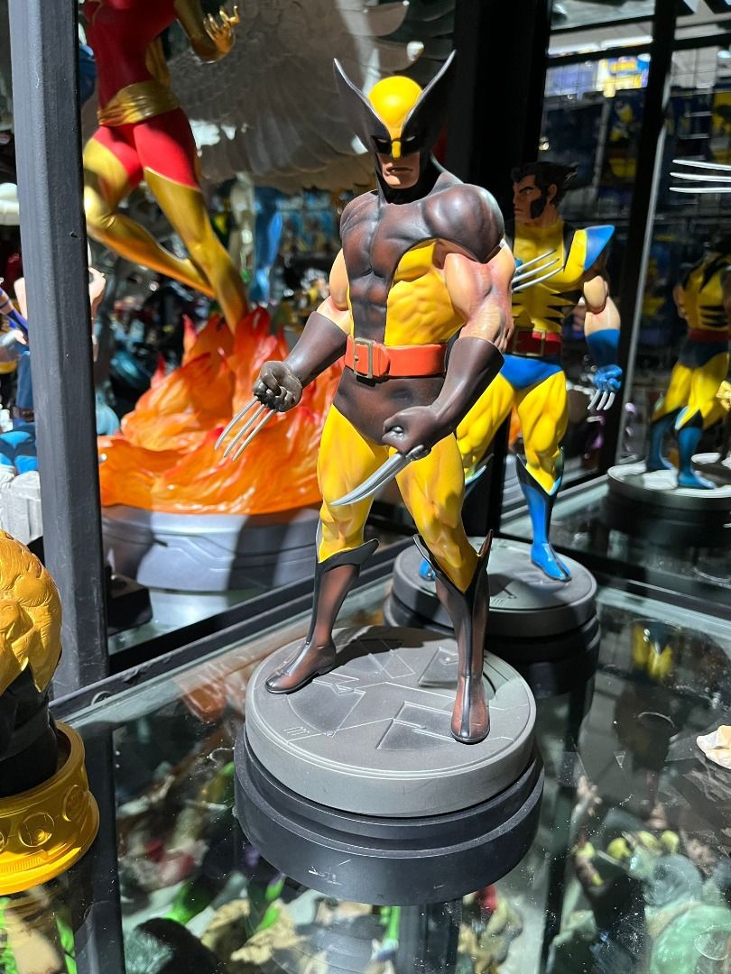 Bowen Wolverine Unmasked and Brown Costume Museum Version Paited Statue ...