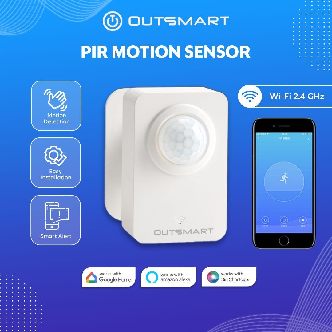 Brand New Outsmart Wifi Motion PIR Human Body Sensor Detector Wireless ...