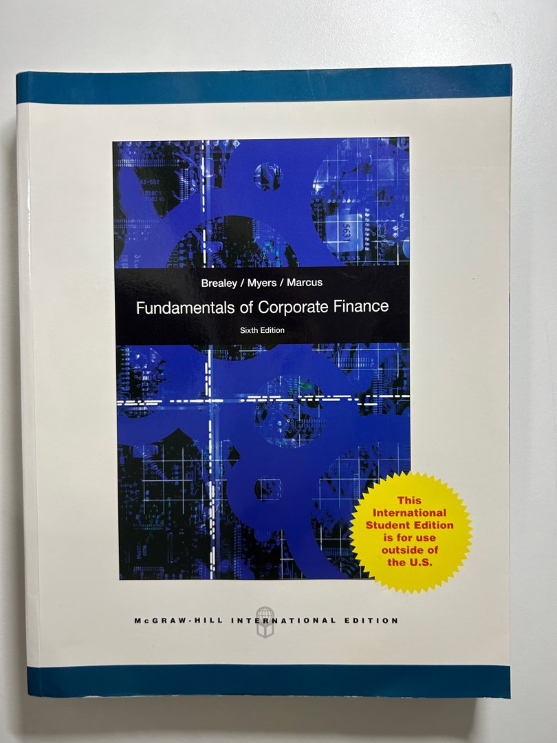 Brealey- Fundamentals of Corporate Finance, Hobbies & Toys, Books ...