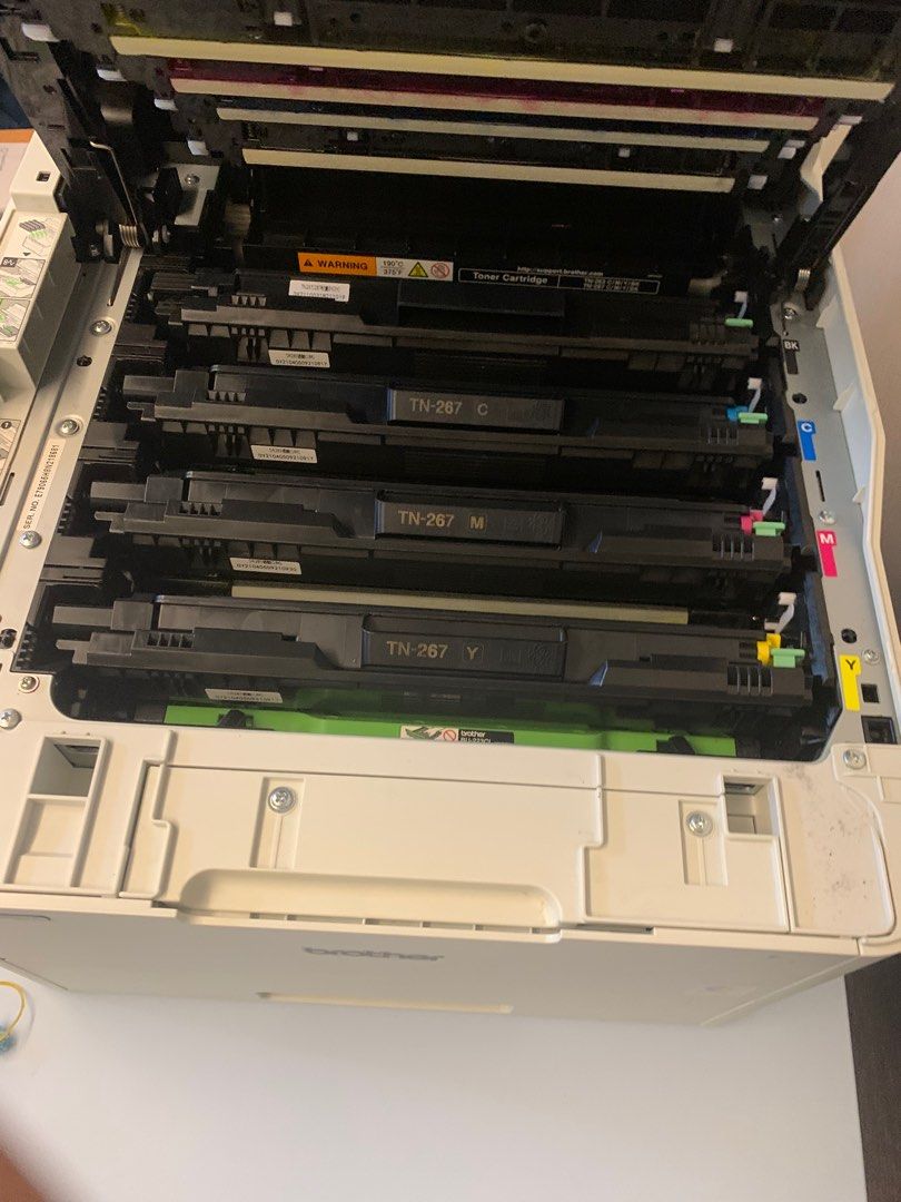 Brother MFC-L3770CDW Laser color Printer Faulty + 3 OEM toners MCY ...