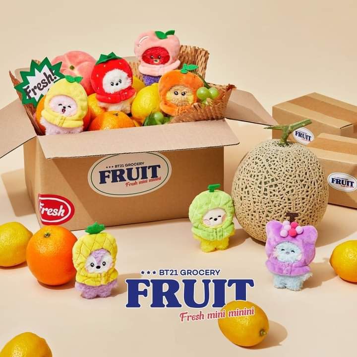BT21 Minini Fruit Plush Doll Chimmy, Hobbies & Toys, Memorabilia ...