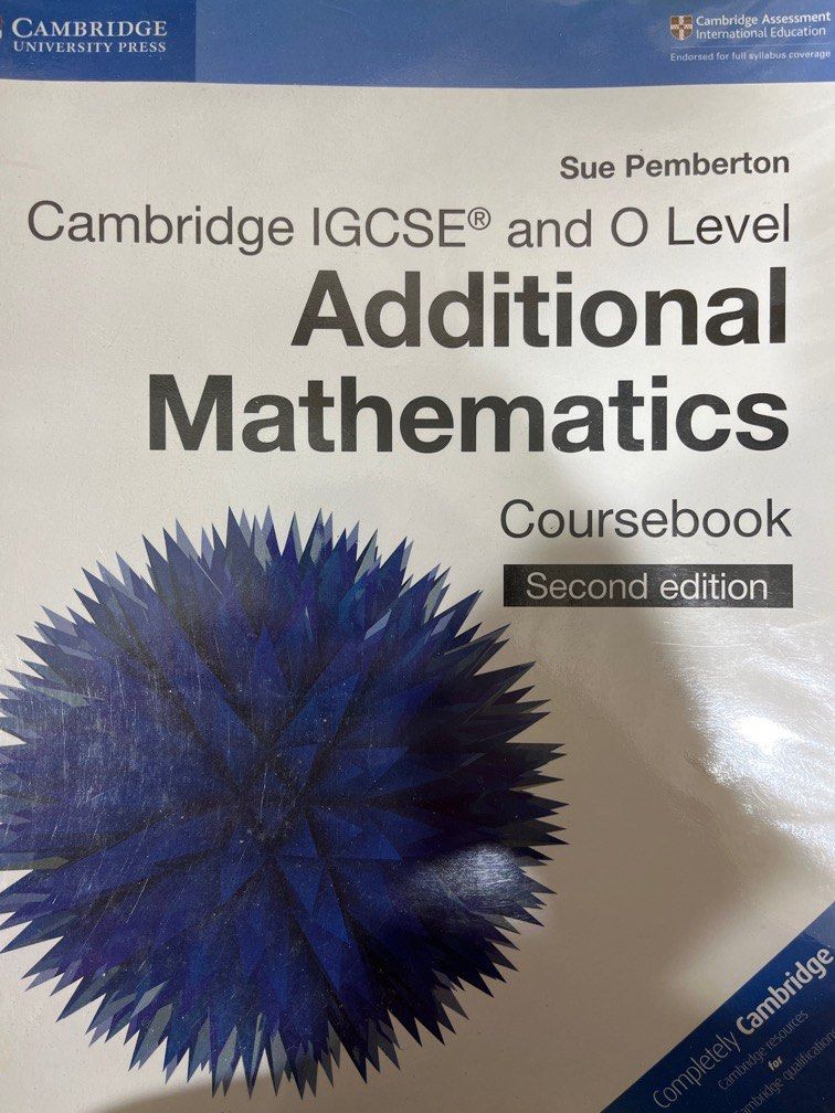 Cambridge Igcse And O Level Additional Mathematics Coursebook Hobbies And Toys Books And Magazines