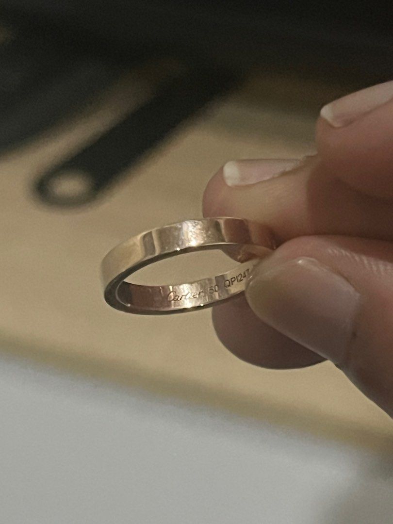 Cartier Wedding ban ring 3.70 grams, Women's Fashion, Jewelry ...