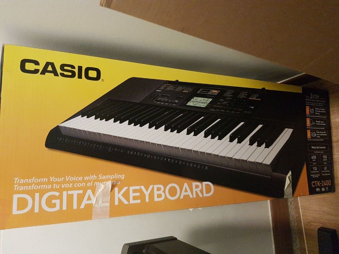 Casio Digital Keyboard CTK-2400, Hobbies & Toys, Music & Media, Musical Instruments on Carousell