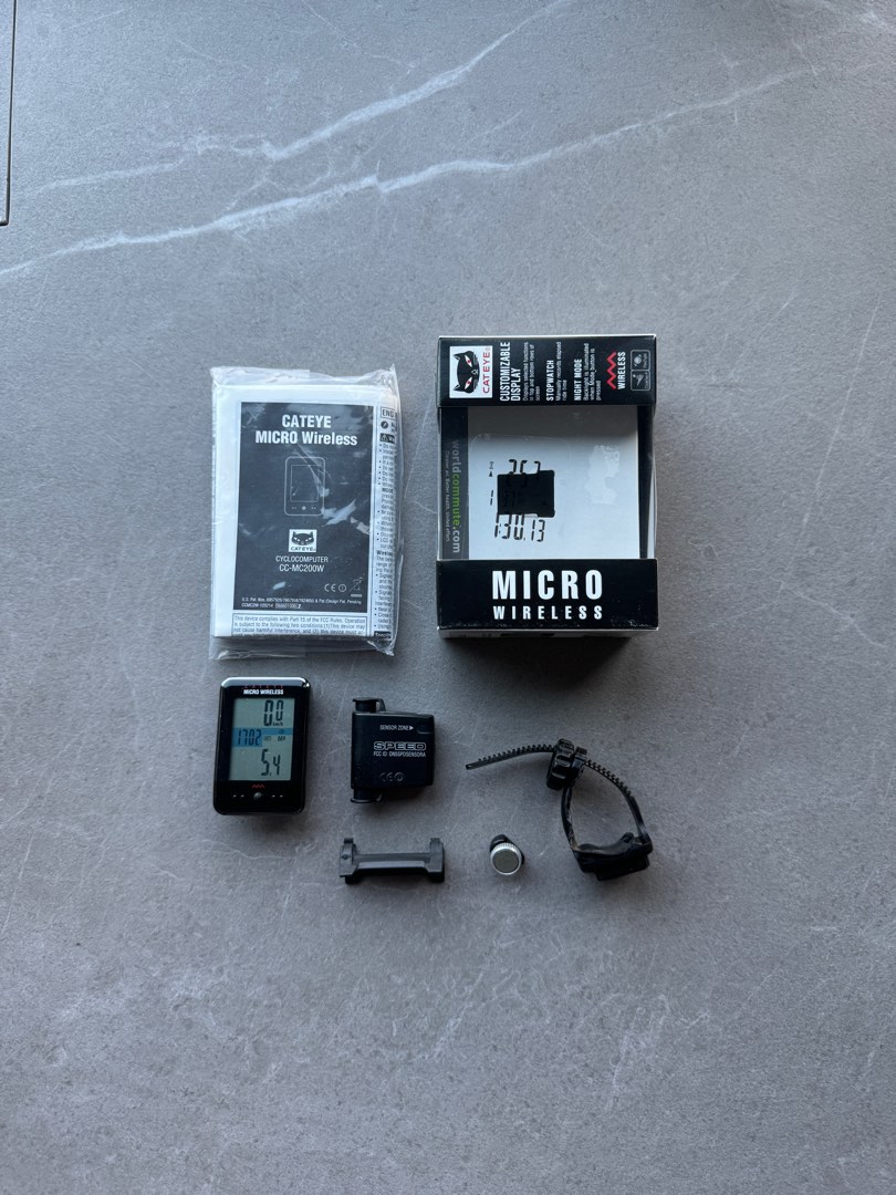 CATEYE Micro Wireless CC-MC200W Customizable Display Stopwatch Night ...