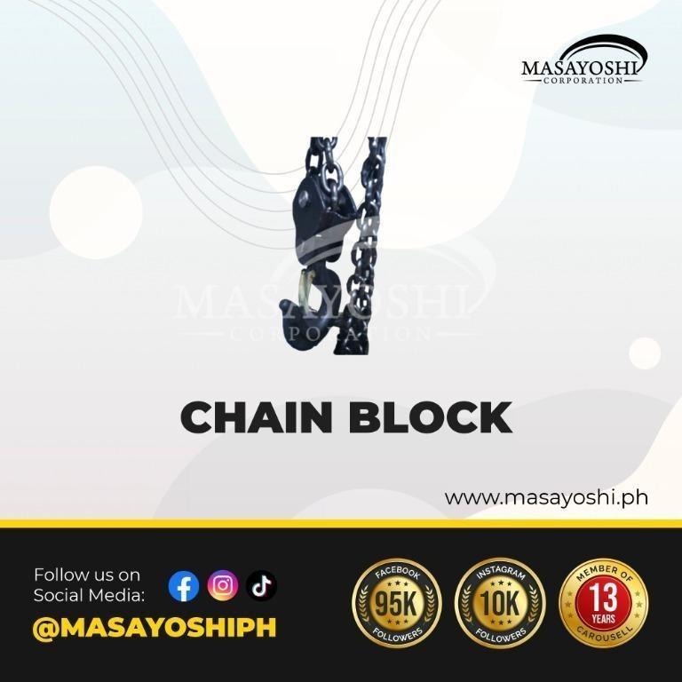 Chain Block Heavy Duty 20T x 3M | Construction Equipment | Lifting ...