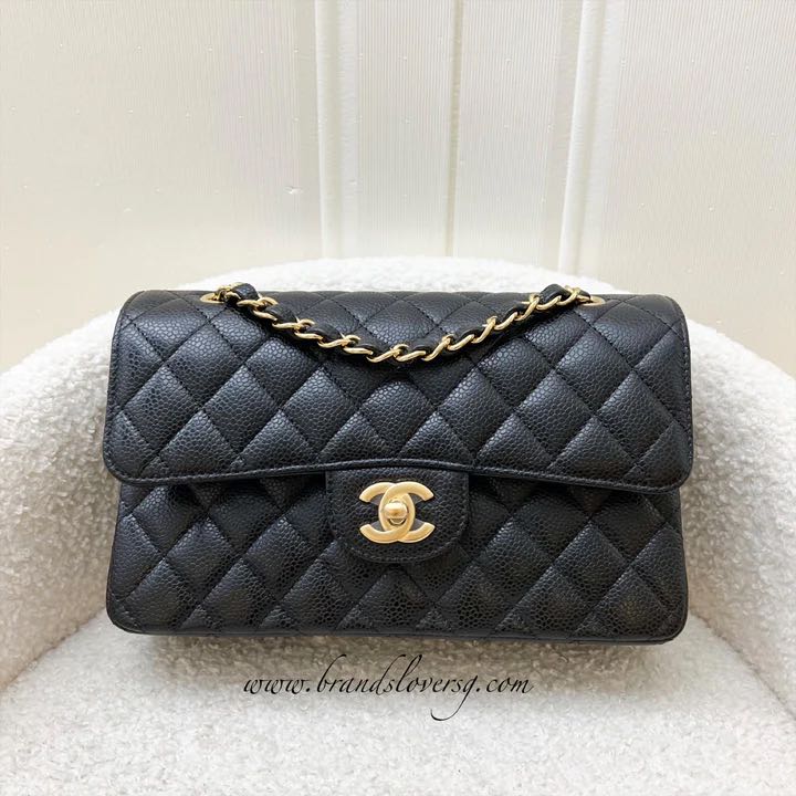 Chanel Classic Small Flap CF in Black Caviar and GHW, Luxury, Bags ...