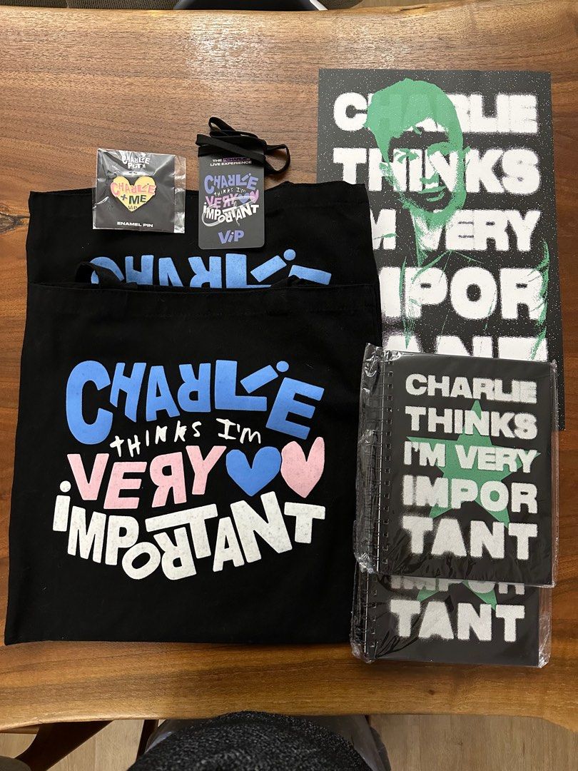 Charlie Puth VIP Goodie Bag Merchandise, Hobbies & Toys, Memorabilia ...