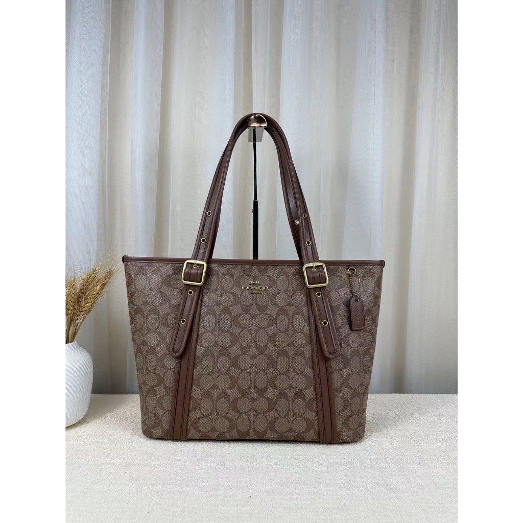 Coach Ashton Tote Bag in Signature Canvas, Women's Fashion, Bags ...
