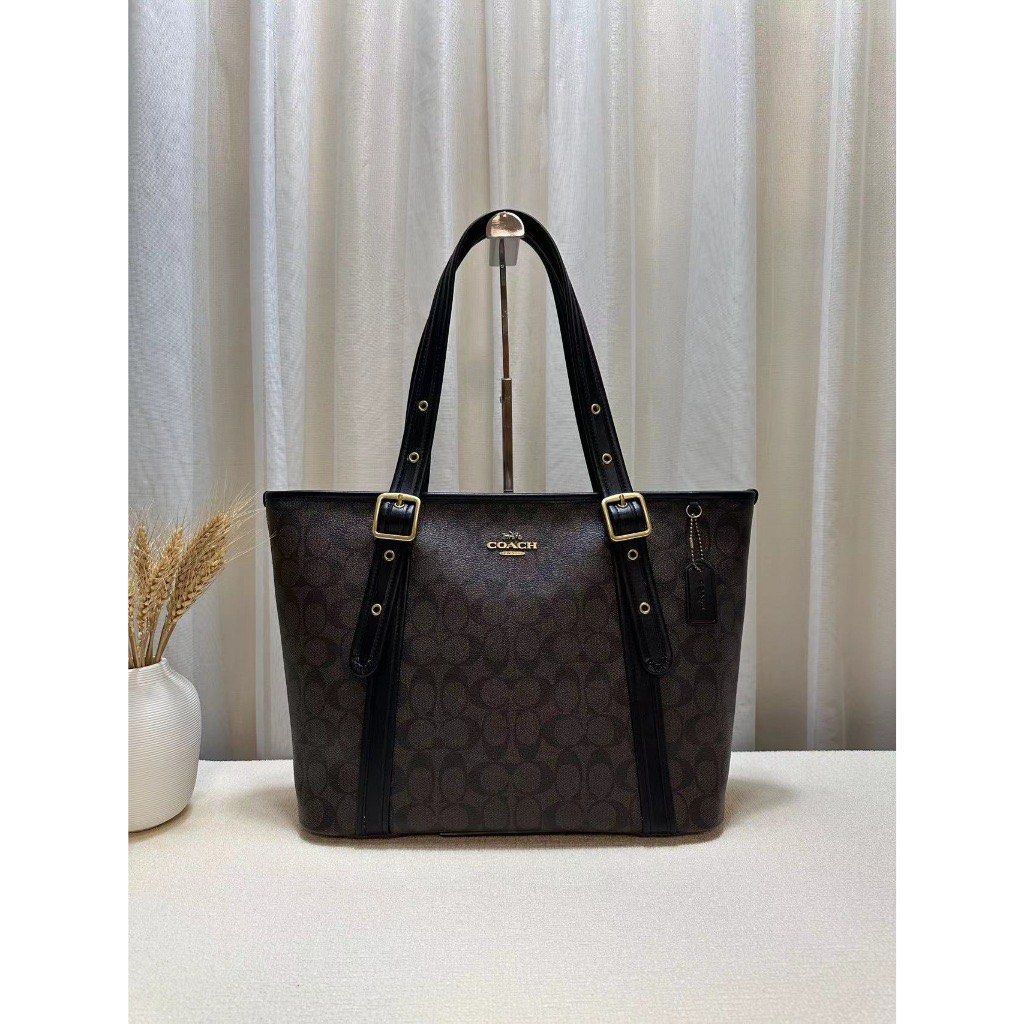 Coach Ashton Tote Bag in Signature Canvas, Women's Fashion, Bags ...