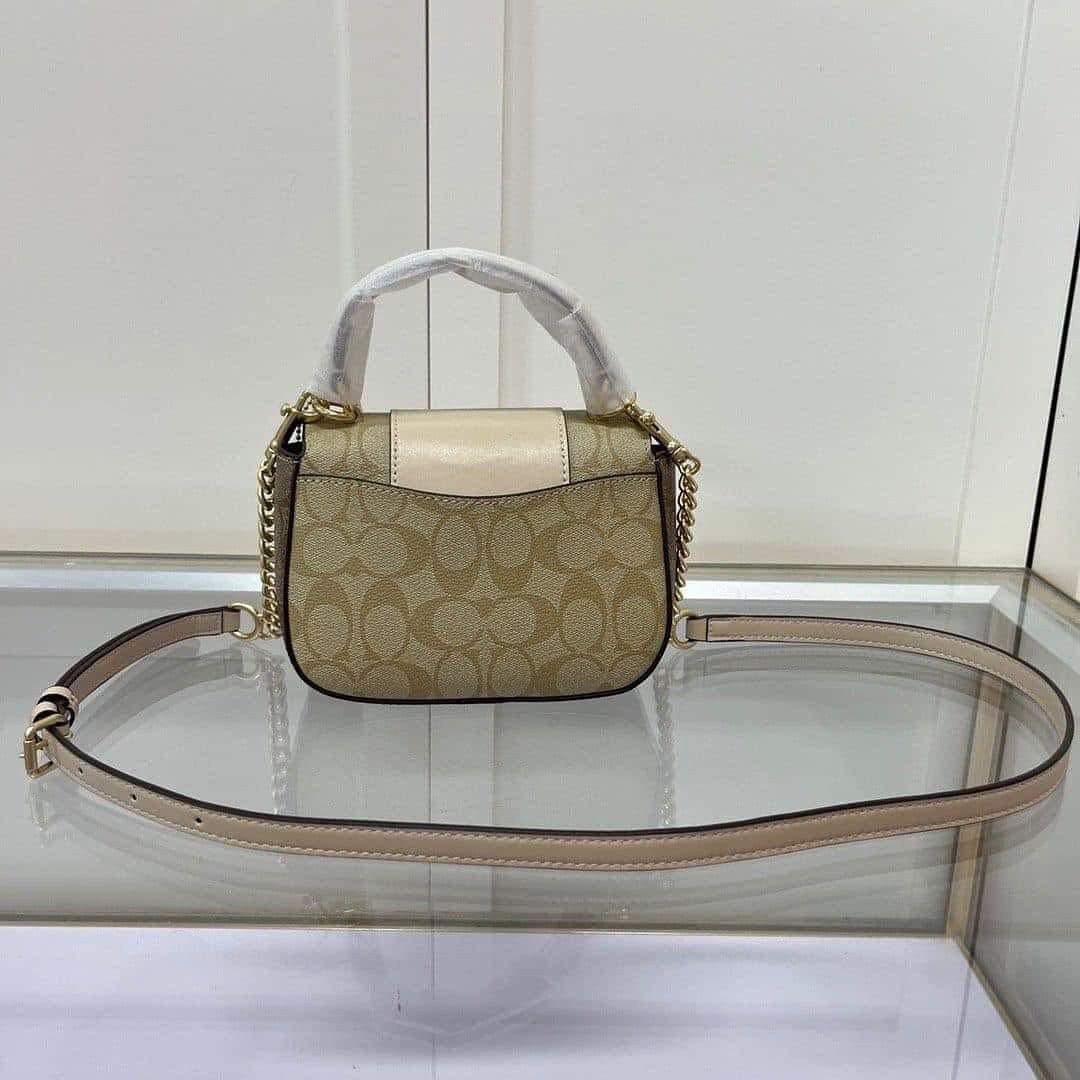 Coach Lysa Top Handle Crossbody Bag in Signature Canvas, Women's ...