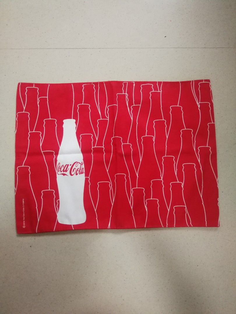Coca cola cloth, Furniture & Home Living, Bedding & Towels on Carousell