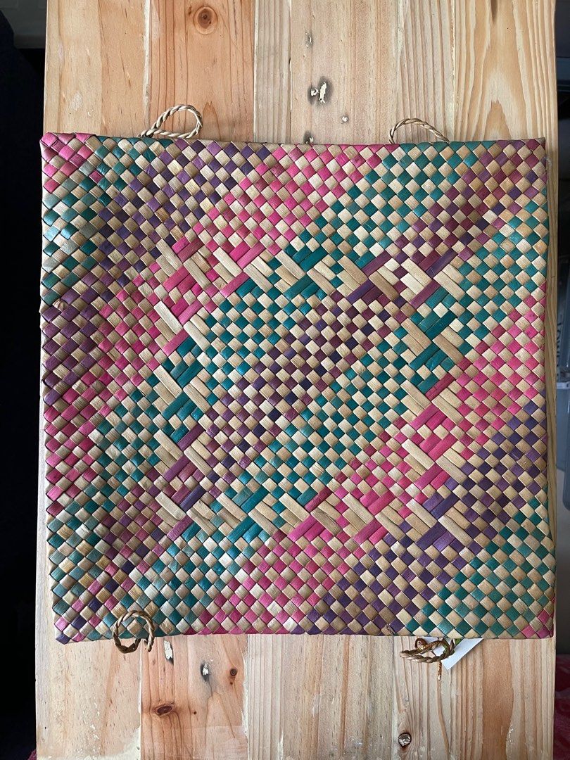 Collapsible Native Banig Handicraft Square Fruit Tray Set || Native ...