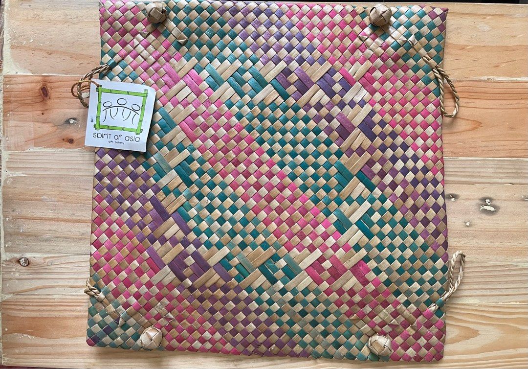 Collapsible Native Banig Handicraft Square Fruit Tray Set || Native ...