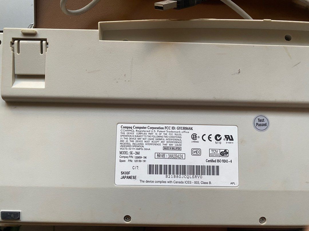 Compaq Vintage Keyboard Japanese Layout, Computers & Tech, Parts ...