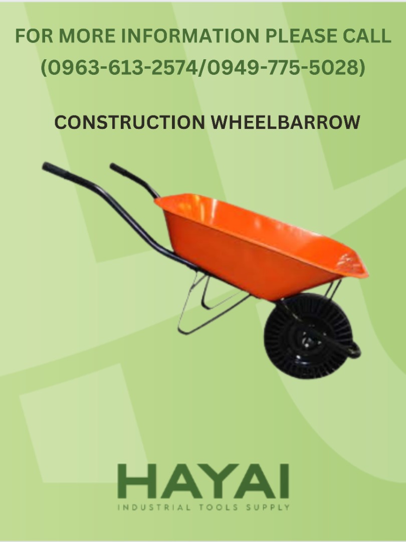 CONSTRUCTION WHEELBARROW, Commercial & Industrial, Construction Tools ...