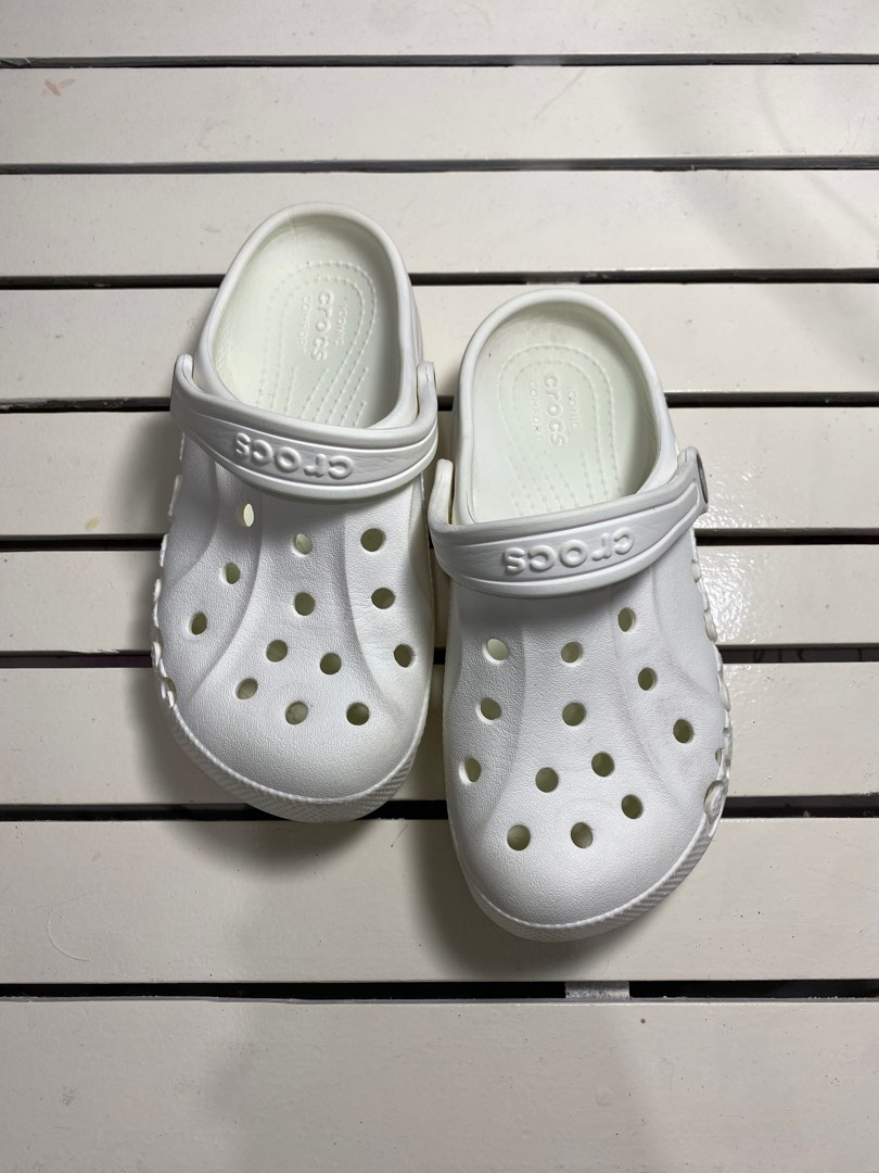 Crocs C13 white 19cm, Babies & Kids, Babies & Kids Fashion on Carousell