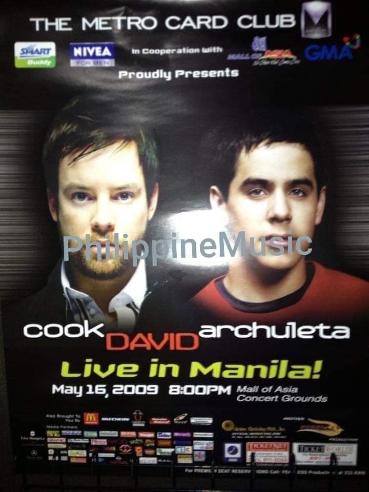 David Cook and David Archuleta Live in Manila Official Promo Poster ...