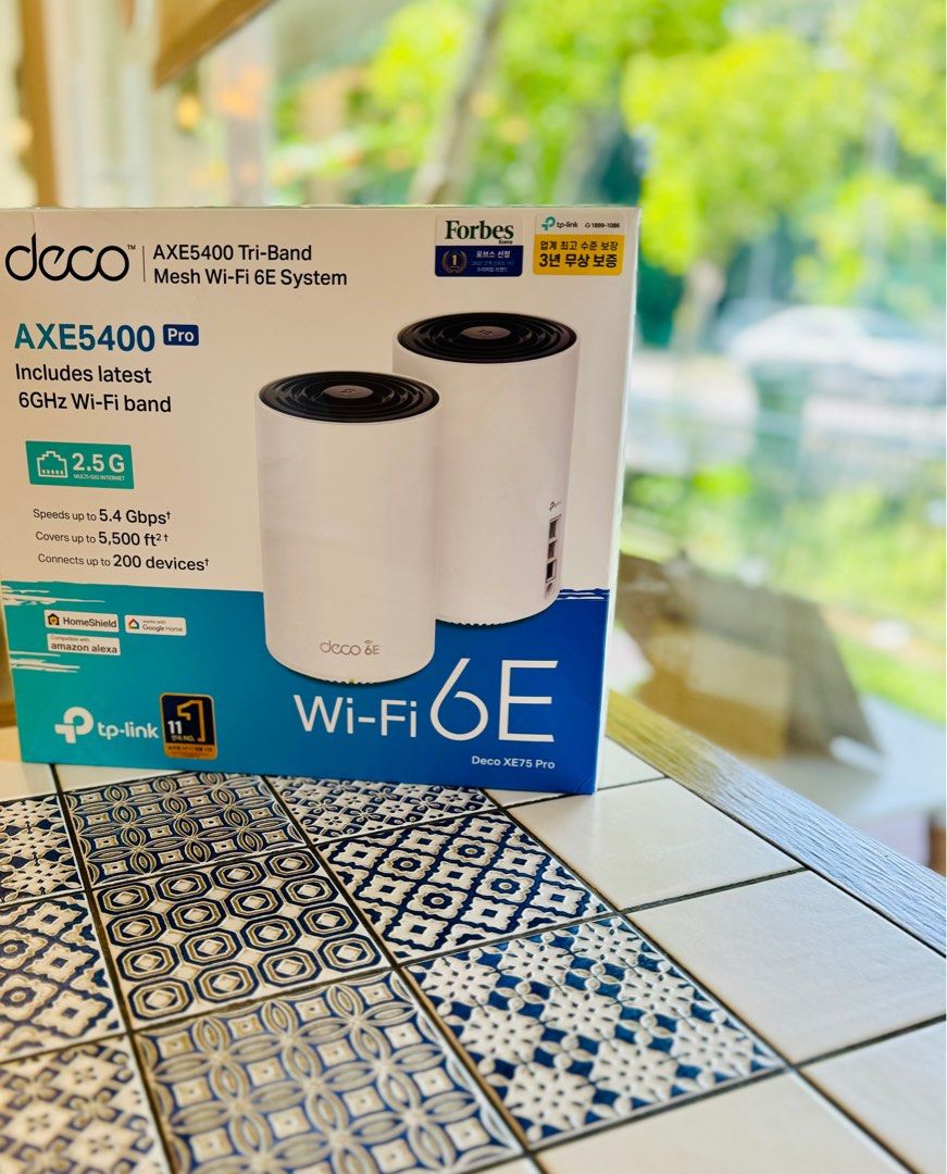 Deco AXE5400 Pro Tri Band Wifi Mesh 6E, TV & Home Appliances, TV ...