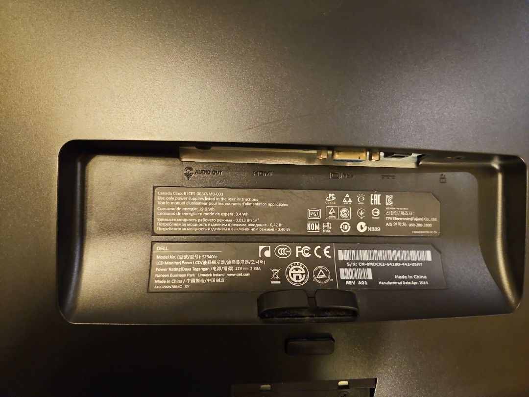 Dell S2340 Monitor, Computers & Tech, Desktops on Carousell