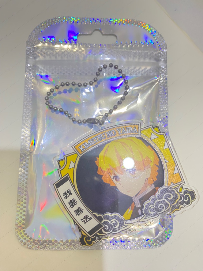 DEMON SLAYER Keychain Zenitsu Original Acrylic, Hobbies & Toys ...