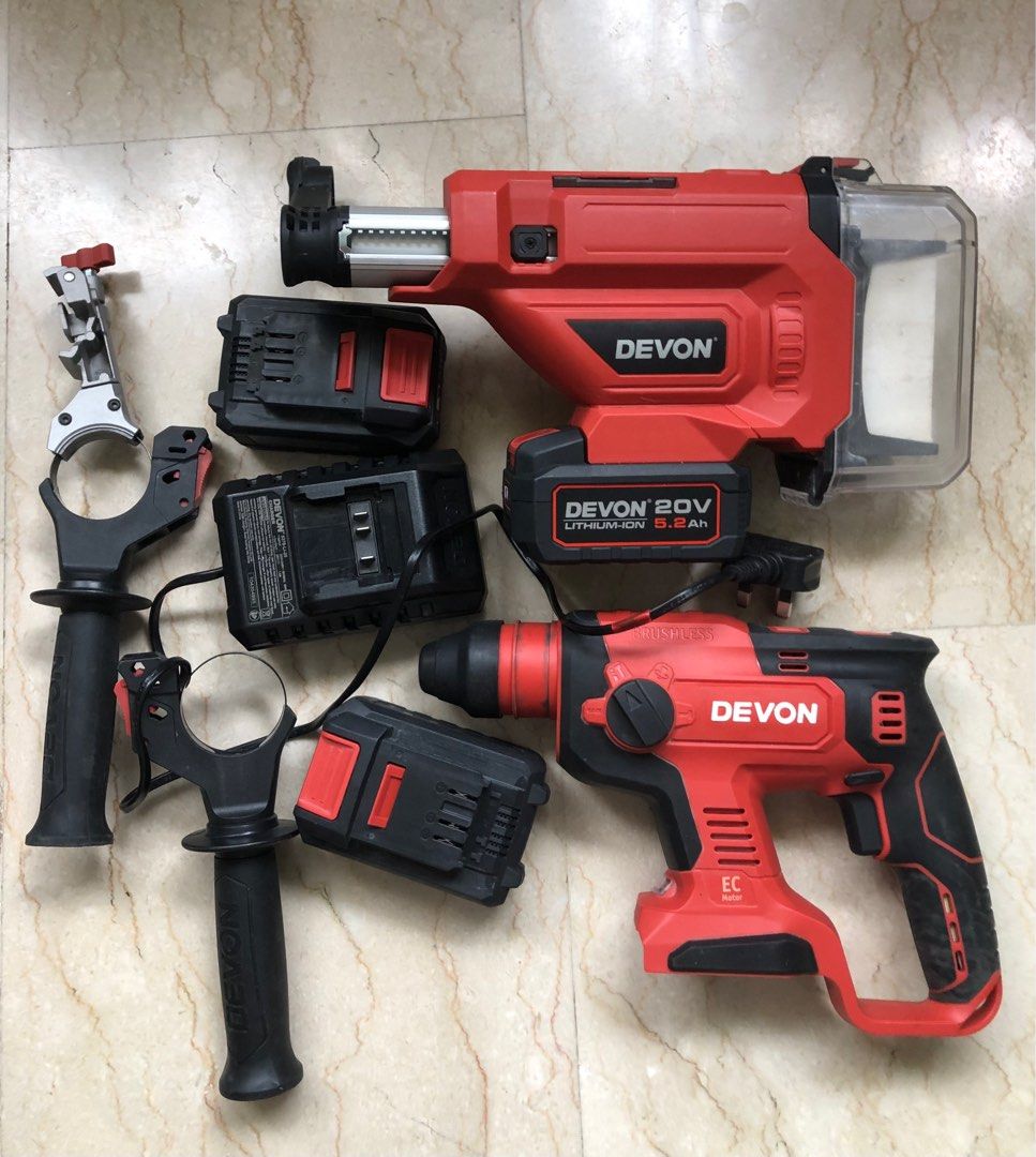 Devon litium 20v hammer drill set, Furniture & Home Living, Home ...
