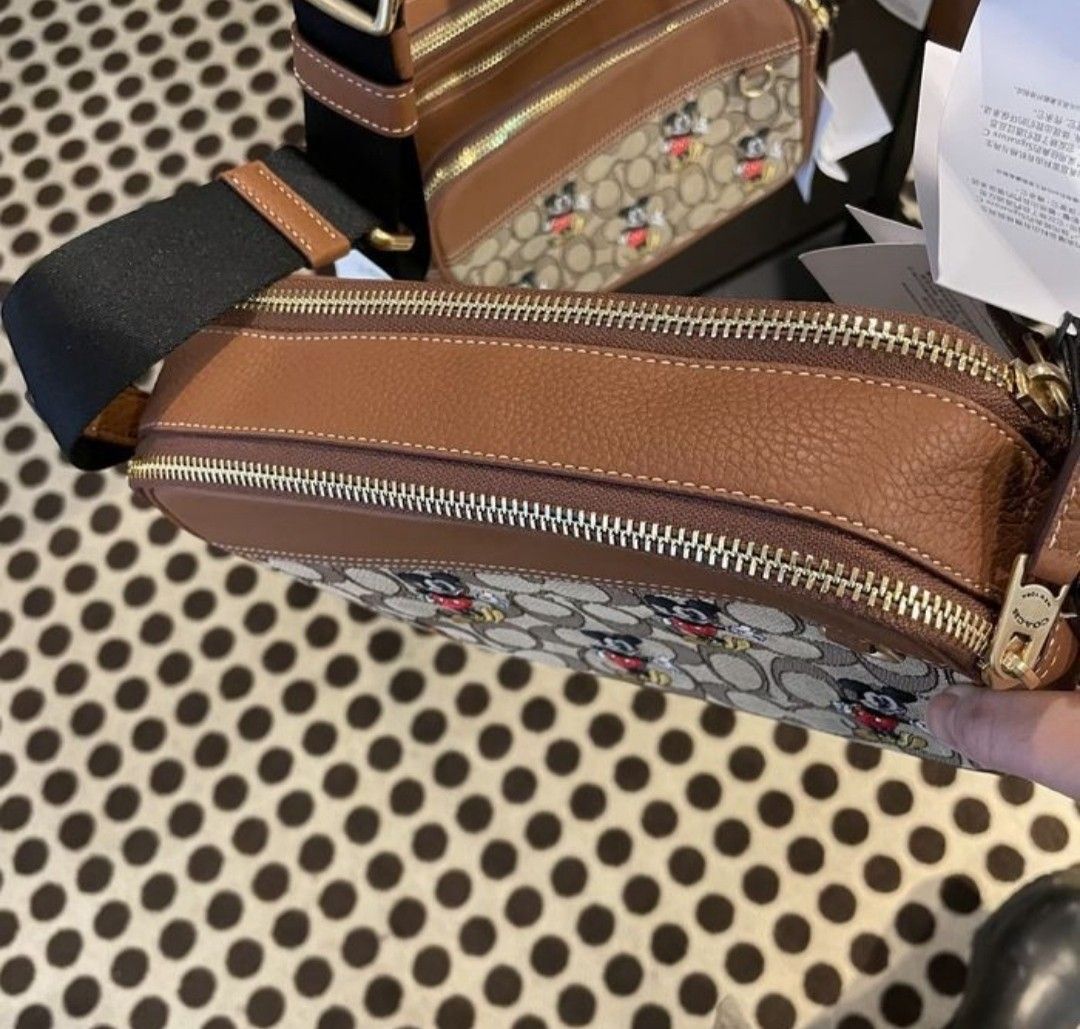 DISNEY X COACH GRAHAM CROSSBODY IN SIGNATURE JACQUARD WITH MICKEY MOUSE ...
