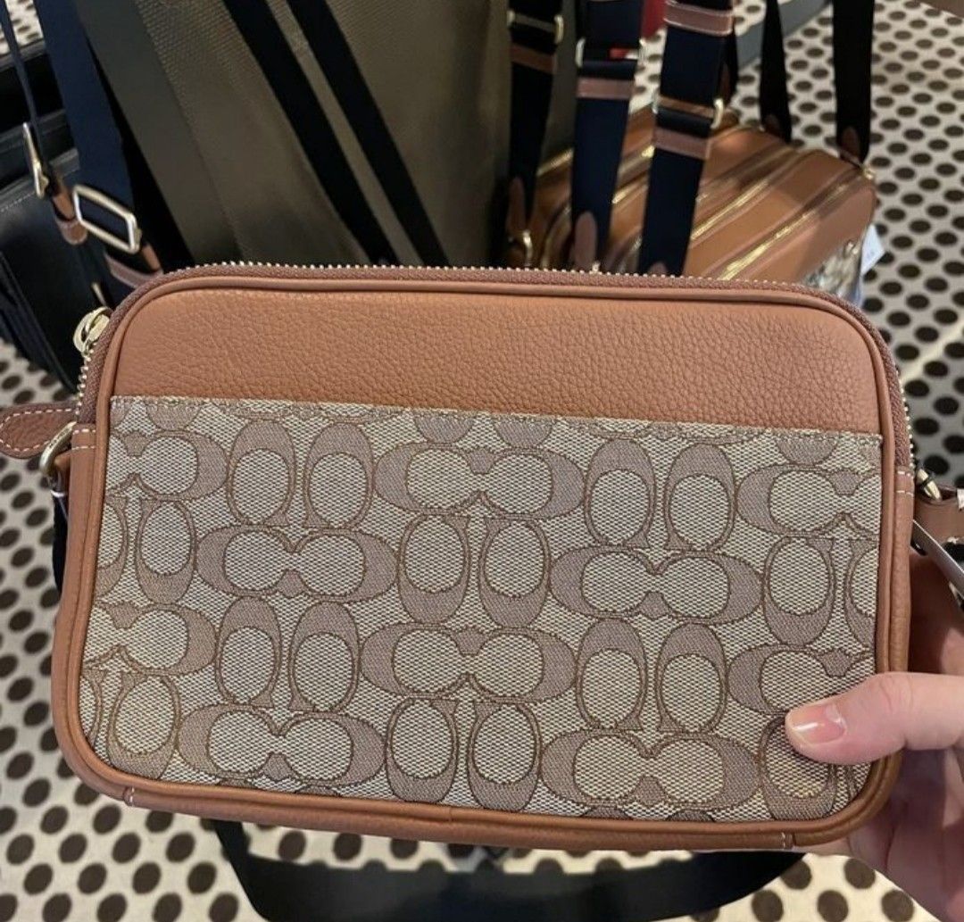 DISNEY X COACH GRAHAM CROSSBODY IN SIGNATURE JACQUARD WITH MICKEY MOUSE ...