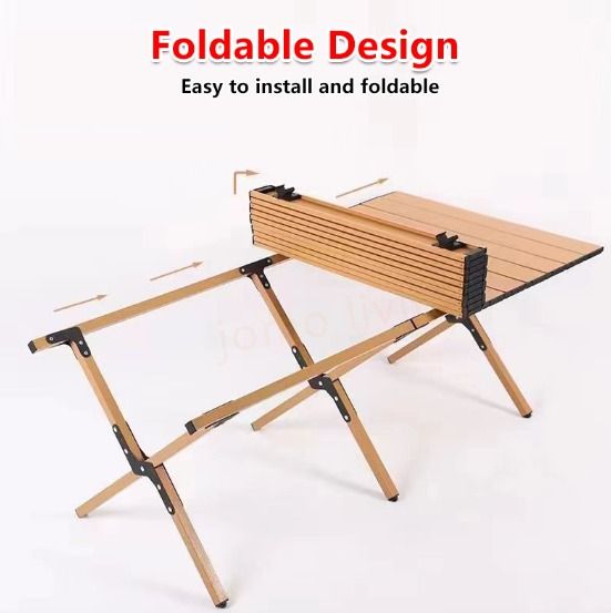 Egg Roll Foldable Table Outdoor Folding Table Portable Table Camping ...