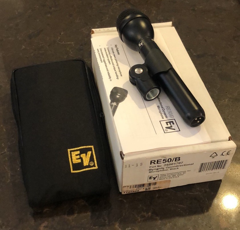 Electro Voice RE50/B Handheld Interview Microphone, Audio, Microphones ...