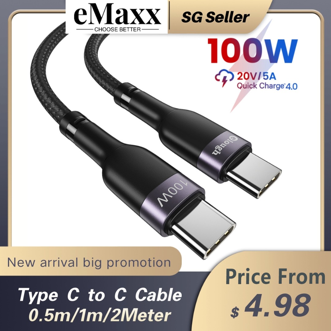 elough PD60W/100w charger USB Type C to USB C fast charging cable data ...
