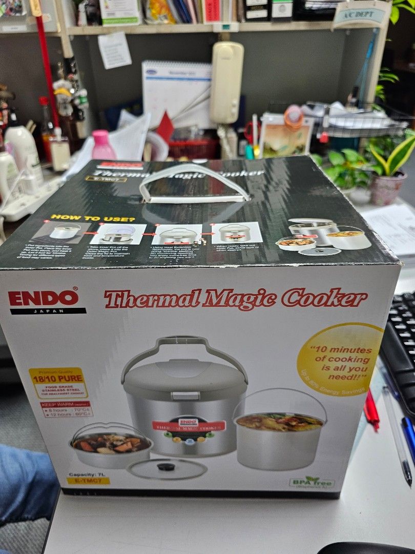 Endo Thermal Magic Cooker Model E-TMC7, TV & Home Appliances, Kitchen ...