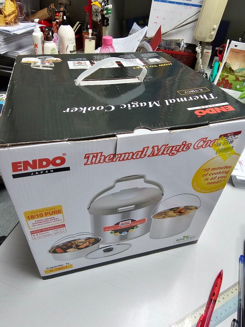 Endo Thermal Magic Cooker Model E-TMC7, TV & Home Appliances, Kitchen ...