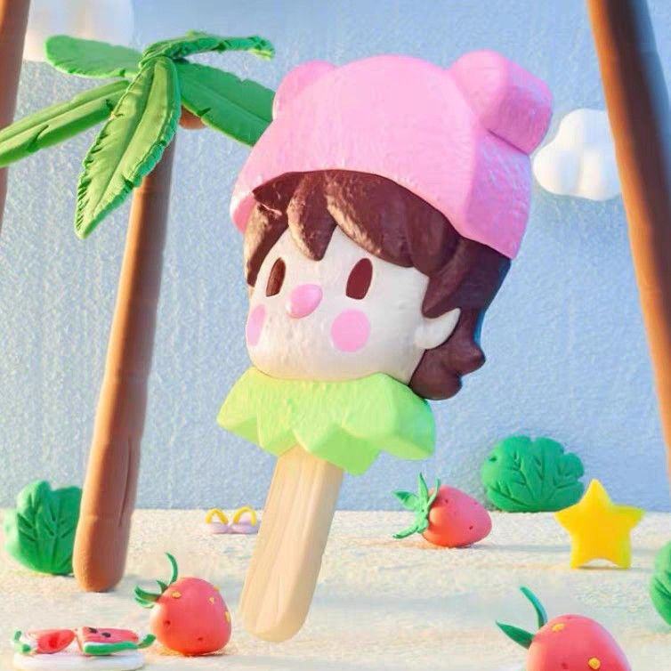 [EXCLUSIVE! POPMART] POPMART LITTLE SWEET BEAN STRAWBERRY CHOCOLATE ICE ...