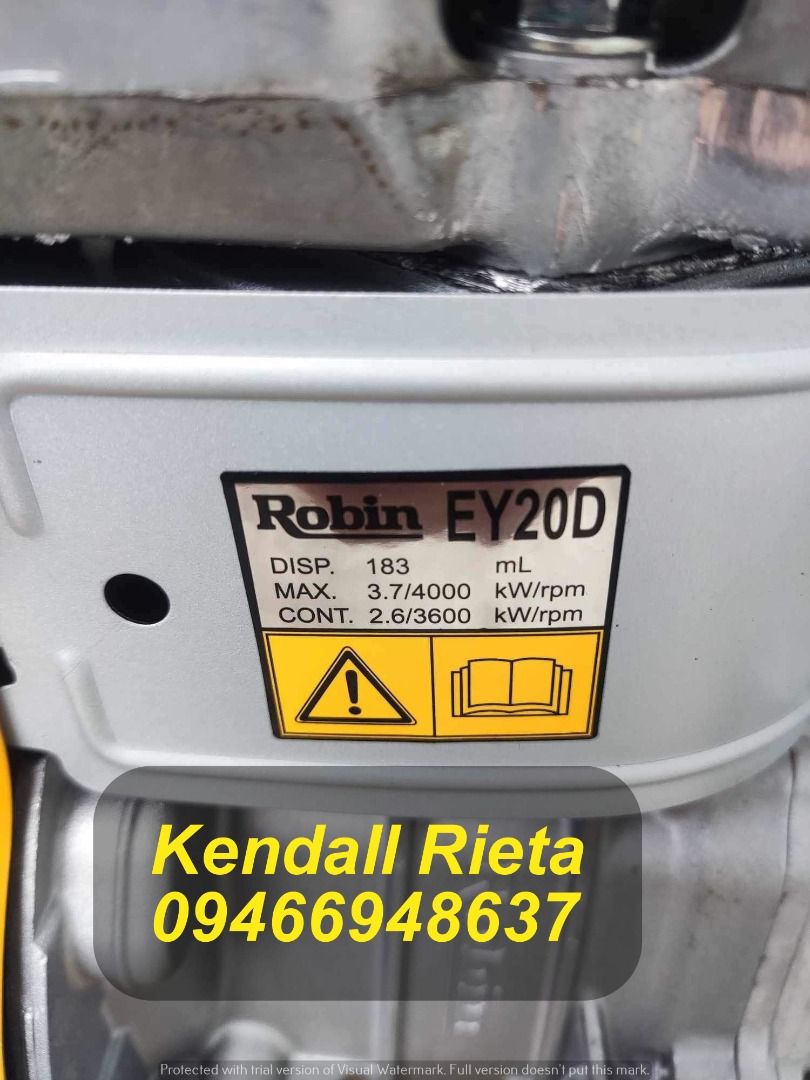 EY2- GASOLINE ENGINE WITH 2X2 NAGOYA PUMP, Commercial & Industrial ...