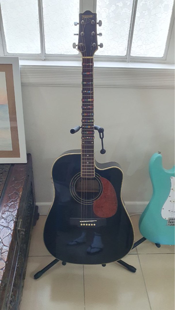 Fernando Acoustic Guitar - Black, Hobbies & Toys, Music & Media ...