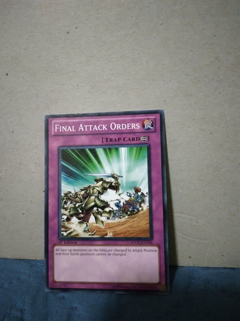 Final attack orders, Hobbies & Toys, Toys & Games on Carousell