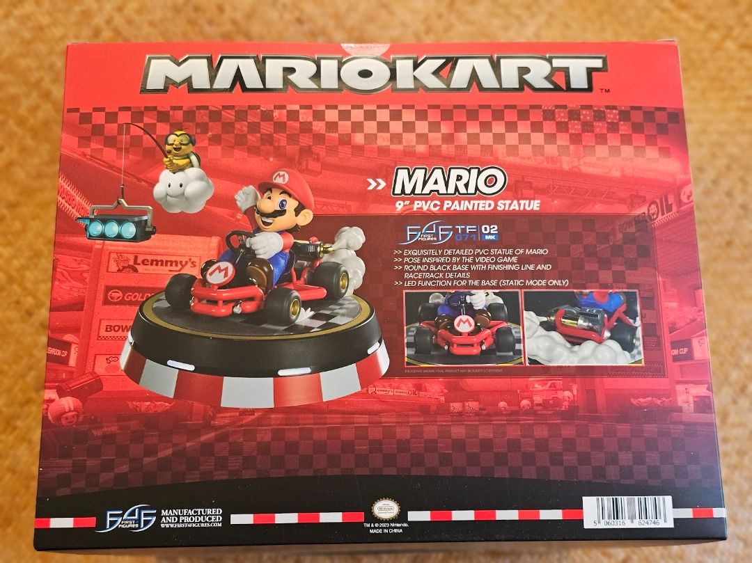First 4 Figures Mario Kart: Mario Collector's Edition Statue, 興趣及遊戲, 玩具 ...