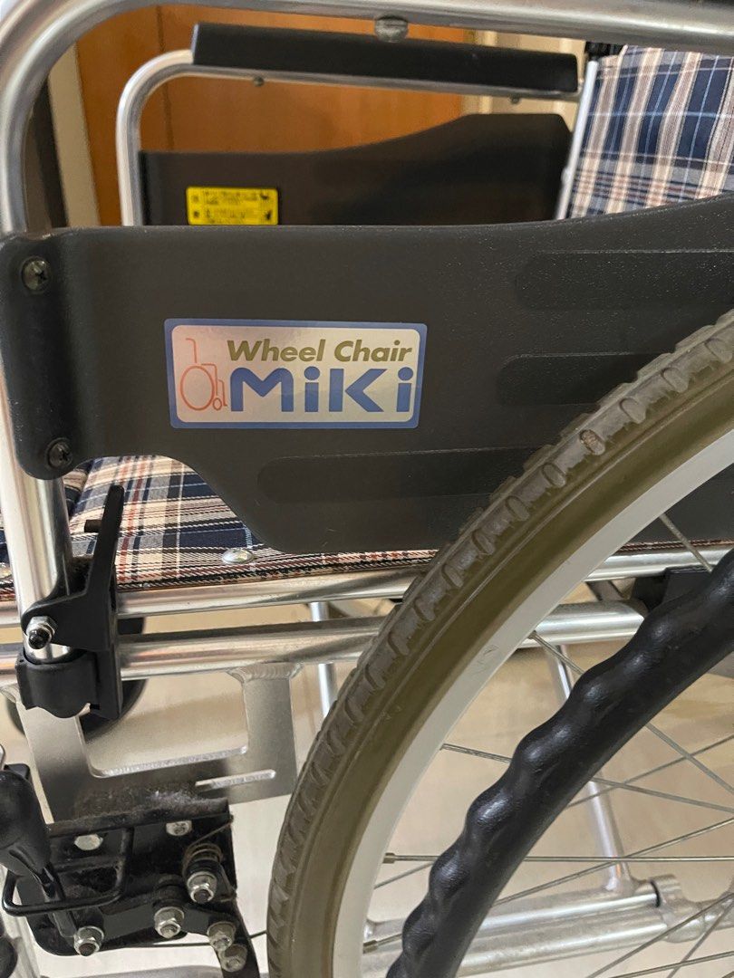 Foldable Wheelchair Miki Brand, Health & Nutrition, Assistive ...
