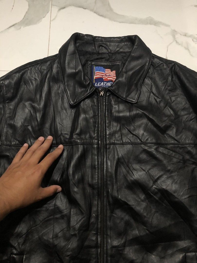 Genuine Leather Jacket US Made, Men's Fashion, Coats, Jackets and ...