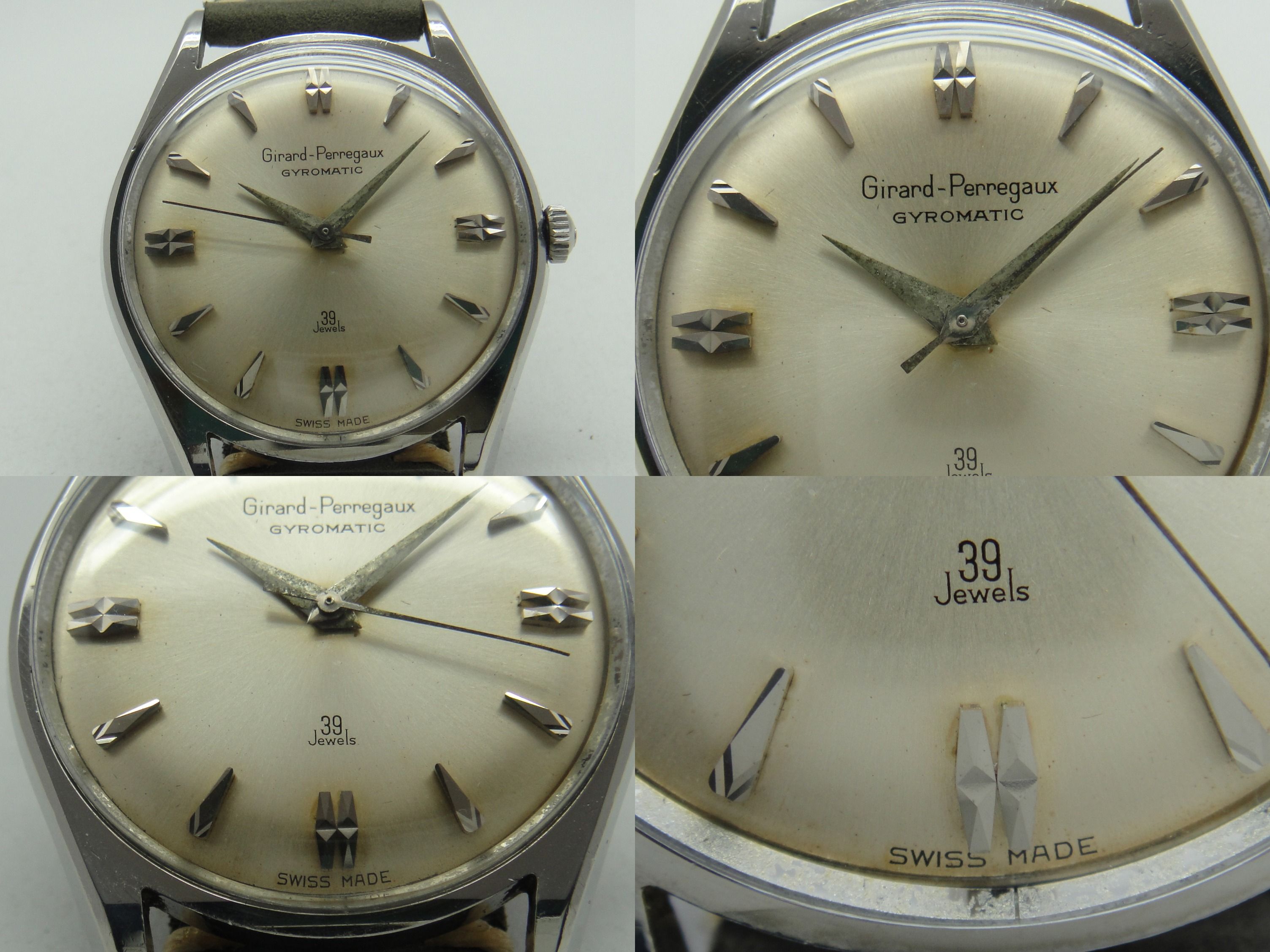 GIRARD PERREGAUX GYROMATIC 39 JEWELS AUTOMATIC WATCH 1960-65's, Luxury ...