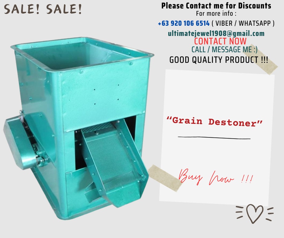 Grain Destoner Rice Stone Sand Removing Machine - Brand New, Commercial ...