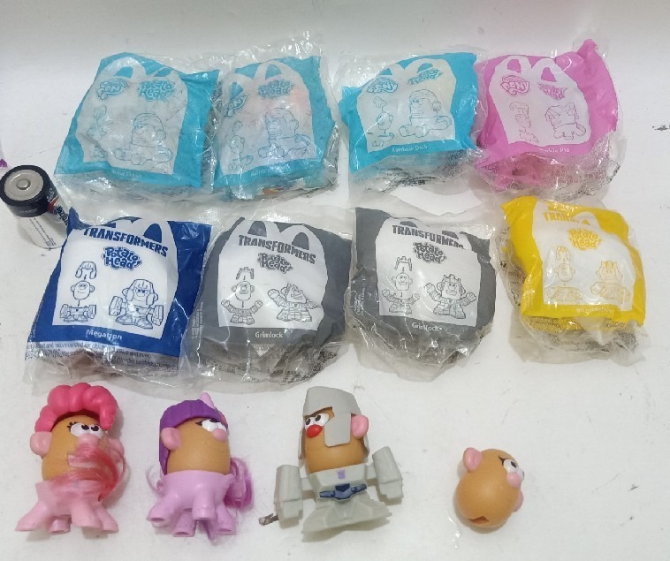 Happy meal mcd potato head transformers megatron grimlock bumblebee, Toys & Collectibles, Mainan ...